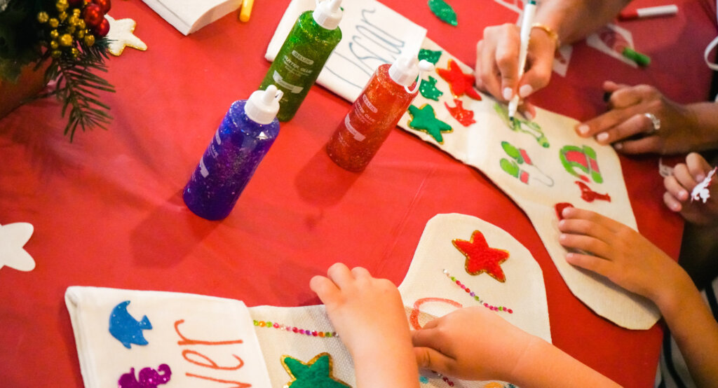 Christmas Stocking Decorating at Garden Terrace | Halekulani Hotel